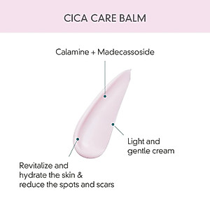 ROVECTIN Cica Care Face Balm - Immediate Redness Relief Face Moisturizer for Acne Prone, Sensitive Skin | Spots, Scar Reducing with Calamine and Madecassoside | Vegan, Korean Skincare(1.4 fl oz)