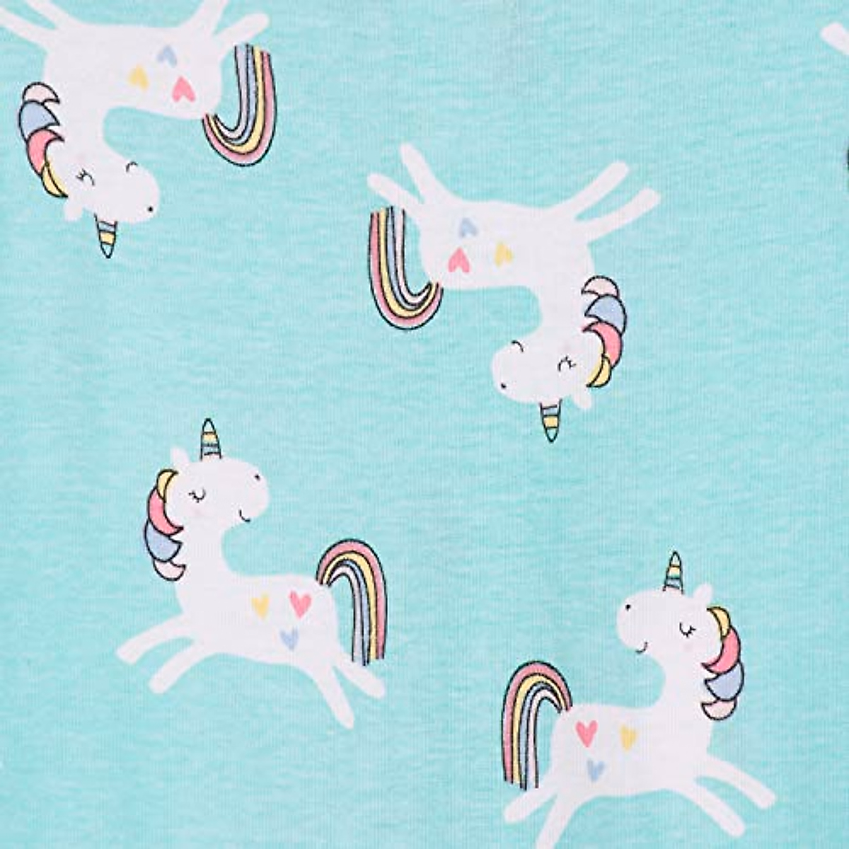 Gerber Baby Girls' 2-Pack Footed Pajamas, Unicorns Pink, 18 Months