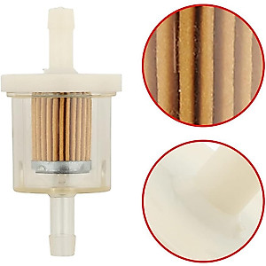 YOIASUGH 691035, 493629 Fuel Filter for Briggs & Stratton 40 Micron 1/4 Inch Inline Fuel Filte Replacement Kawasaki 49019-0014 49019-7001