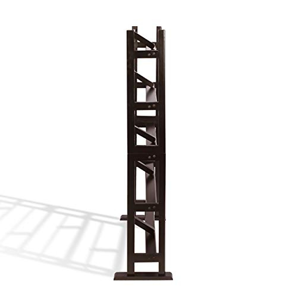 Atlantic Element Media Storage Rack - Holds Up to 230 CDs or 150 DVDs, Contemporary Wood & Metal Design with Wide Feet for Greater Stability, PN35535601 In Espresso