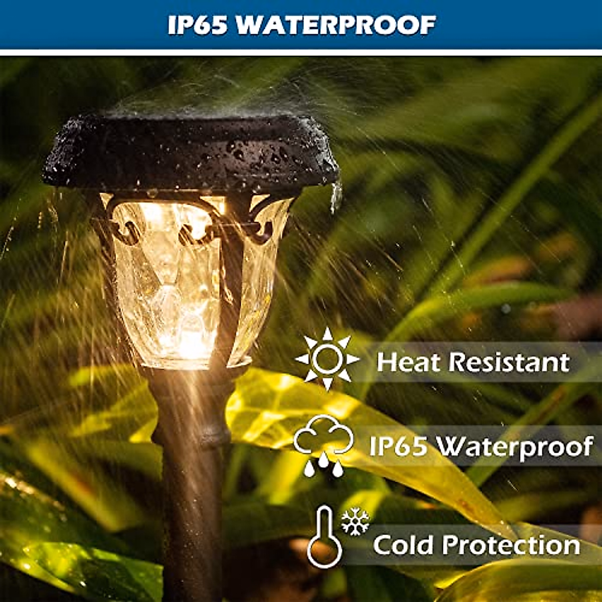 LeiDrail Solar Pathway Lights Outdoor with Glass Stainless Steel 2 Modes Bright Landscape Lighting Waterproof Cool White/Warm White for Yard Garden Sidewalk Lawn Driveway (8 Pack)