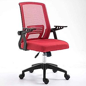 BZLSFHZ Computer Chair Sturdy Adult Personalized Rotating Armrest Removable Hall Chair Internet Cafe Chair (Color : White-Dinosaur Doodle4)