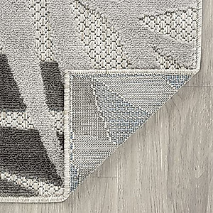 Jute Water Resistant Indoor Outdoor Rug 5x7 - Modern Outdoor Rugs for Patio, Entryway, Deck, Porch, Camping, RV - Outside Area Rug