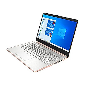 2021 HP Stream 14" HD Laptop Computer, Intel Celeron N4020 Processor, 4GB RAM, 64GB eMMC, HD Audio, HD Webcam, Intel UHD Graphics 600, 1 Year Office, HDMI, Win 10S, Rose Gold, 32GB SnowBell USB Card
