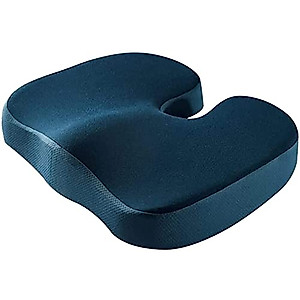 BUZZNN Memory Foam Seat Cushion for Office Chairs - Ergonomic Chair Cushion for Car Seat - Comfort Computer Chair Cushion - Sciatica Pillow for Sitting