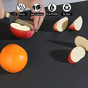 Kitchen Shelf Liner Drawer Liners, Non-Adhesive Refrigerator Liners Waterproof Fridge Mats with Strong Durable Kitchen Cabinets Mat for Drawers, Shelves, Pantry