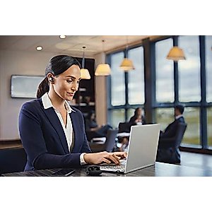 Jabra Evolve 65t True Wireless Bluetooth Earbuds, UC Optimized – Superior Call Quality and Connectivity – Passive Noise Cancelling Earbuds with up to 15 hours of Battery Life with Charging Case