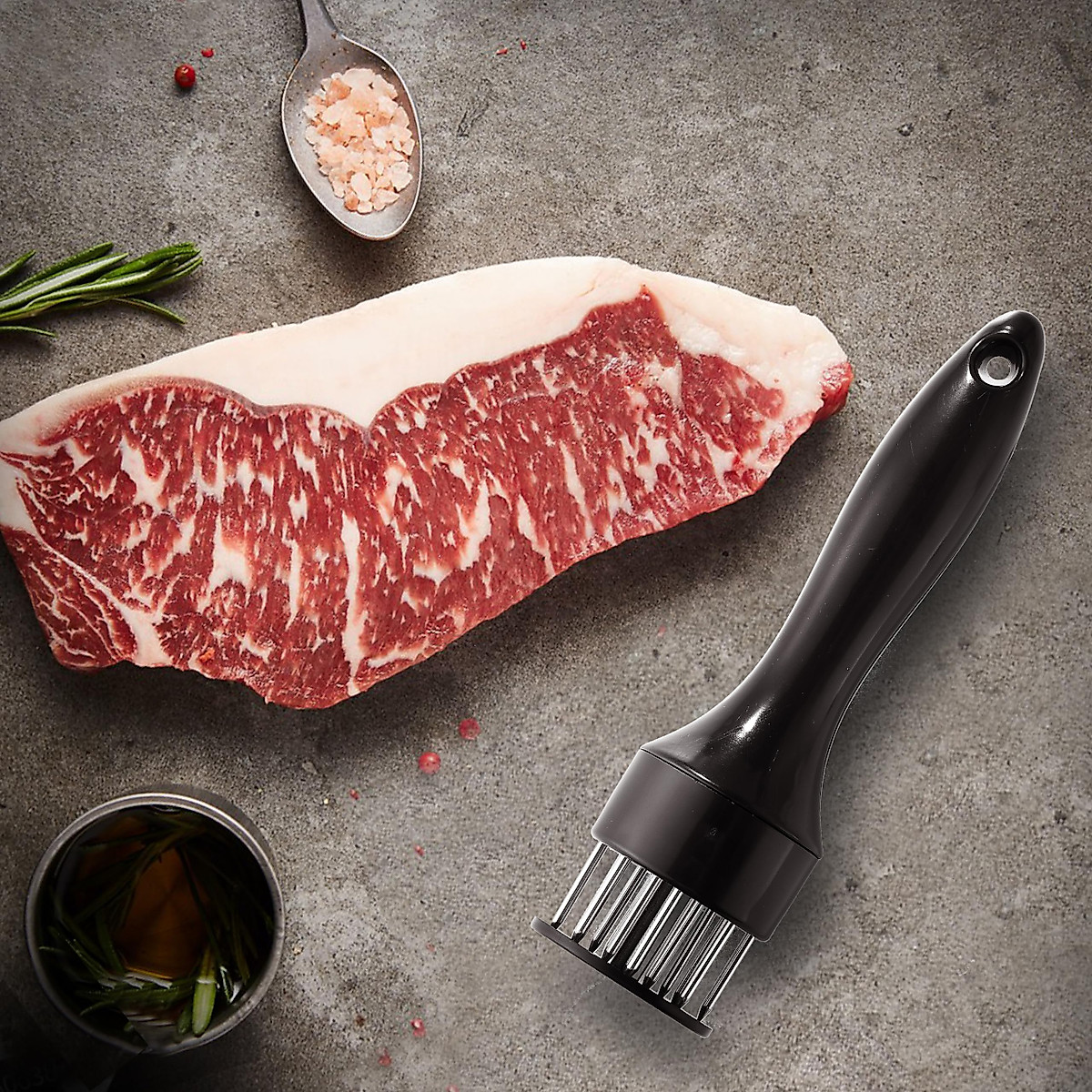 Meat Tenderizer, OLULU Stainless Steel Needle Ultra Sharp 20 Blades Meat Tenderizer Tool for tenderizing Chicken, Beef, Steak, Veal and Pork