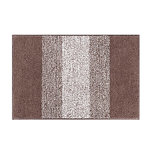 Vaukki Indoor Doormat Entryway Door Rug, Non Slip Absorbent Mud Trapper Mat Inside Floor Mat, Washable Small Door Carpet for Entryway (24''x36'', Coffee)