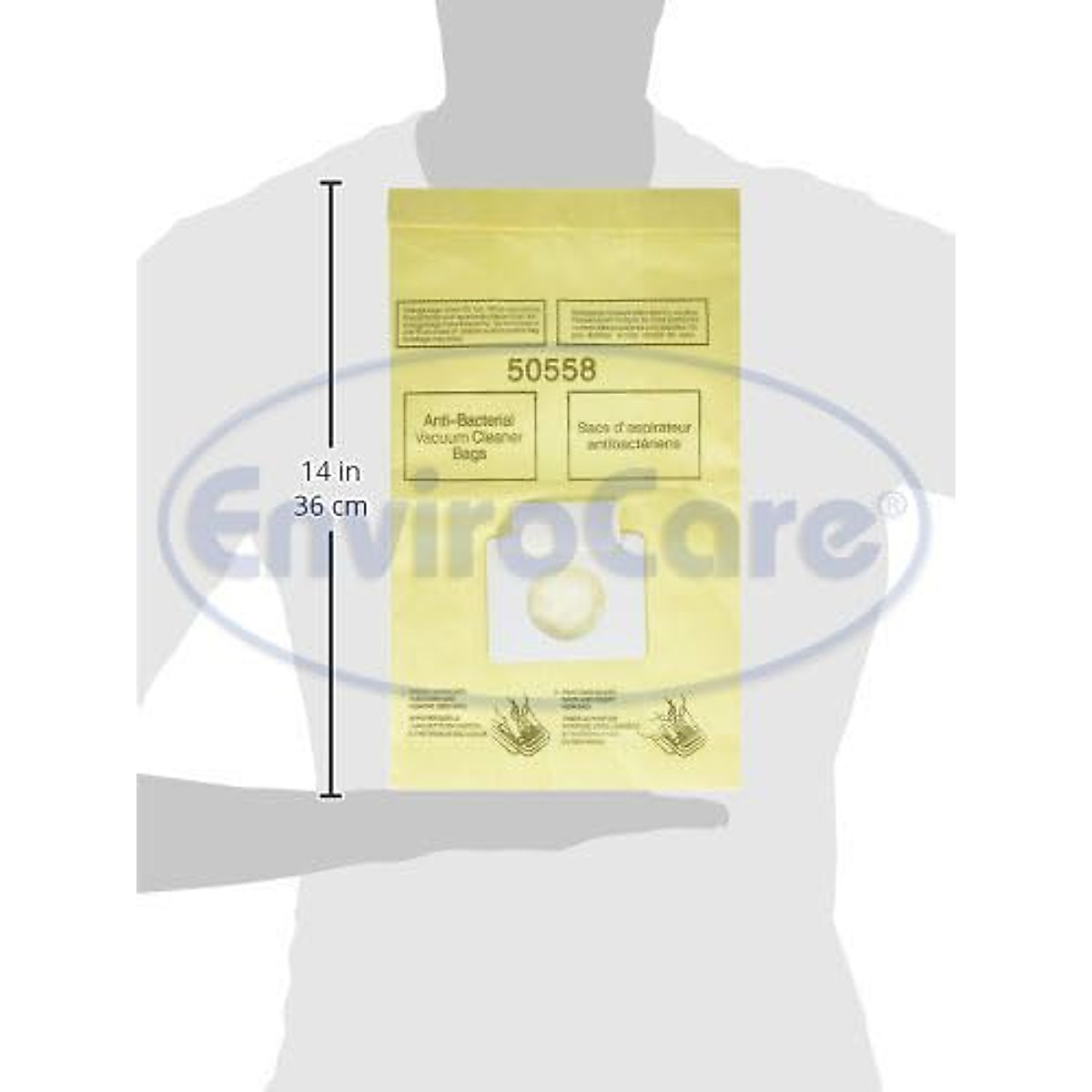 EnviroCare Replacement Micro Filtration Vacuum Cleaner Dust Bags Designed to Fit Kenmore Canister Type C or Q 50555, 50558, 50557 and Panasonic Type C-5 18 pack