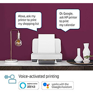 HP Tango Smart Wireless Printer – Mobile Remote Print, Scan, Copy, HP Instant Ink, Works with Alexa(2RY54A),White