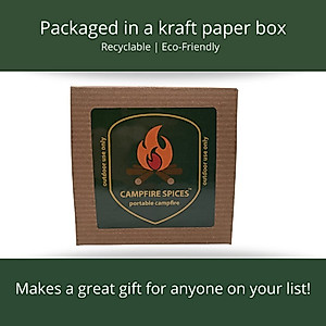 2 Pack Campfire Spices Portable Campfire Bonfire | Mini Fire Pit | Portable Fire Pit| Easy to Light - Easy to Extinguish | Eco-Friendly | 3-5 Hour Burn Time | Made in California USA