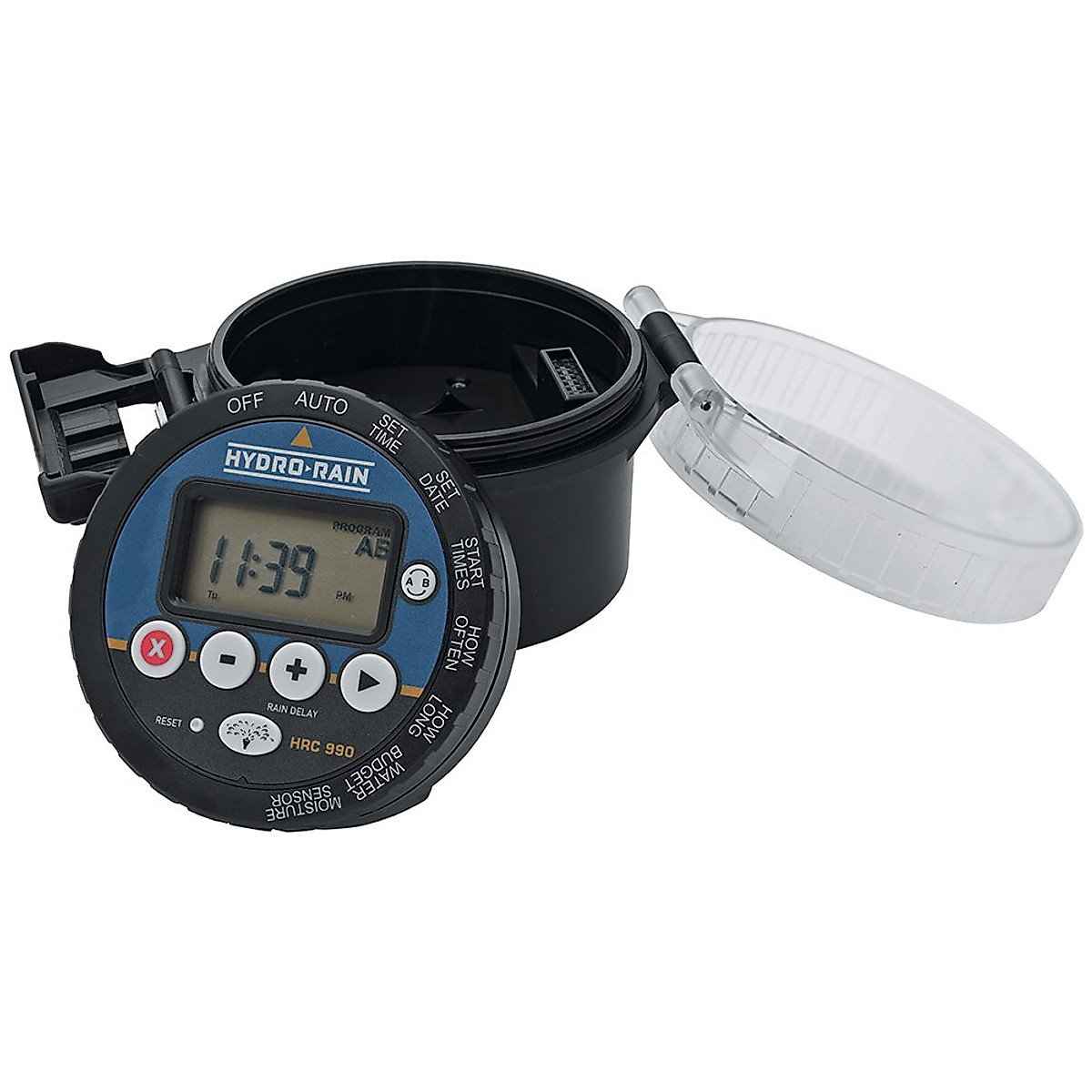 Hydro-Rain 4020 4-Station Battery-Powered Controller with 1 Solenoid