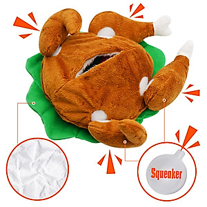 Lepawit Hide and Seek Dog Toys, Turkey Squeaky Interactive Puzzle Dog Toys for Boredom and Stimulation, Dog Enrichment Toys for Small and Medium Dogs