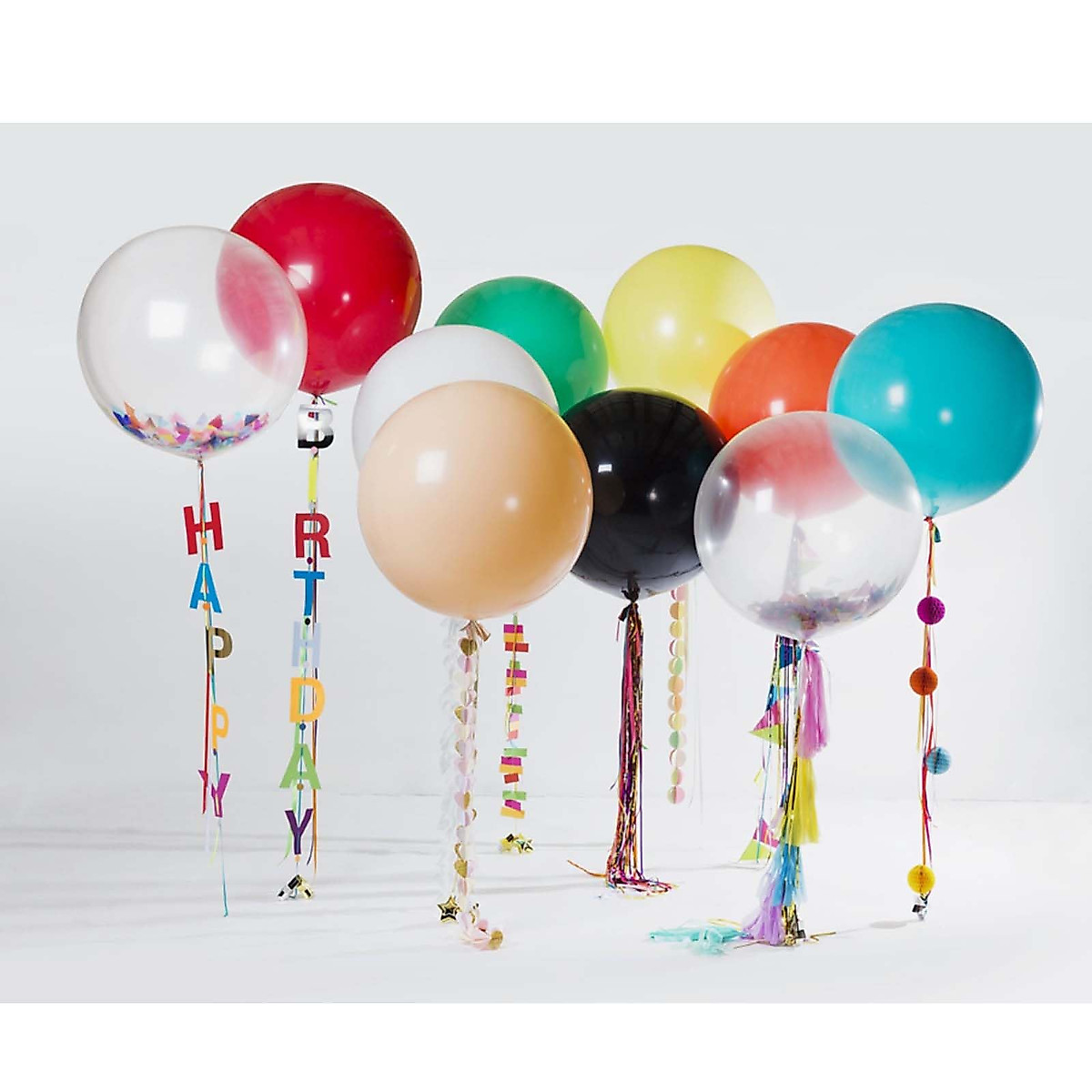 18 Inch Red Big Balloons Round Giant Red Latex Balloon Jumbo Thick Balloons for Party Decorations Pack of 15