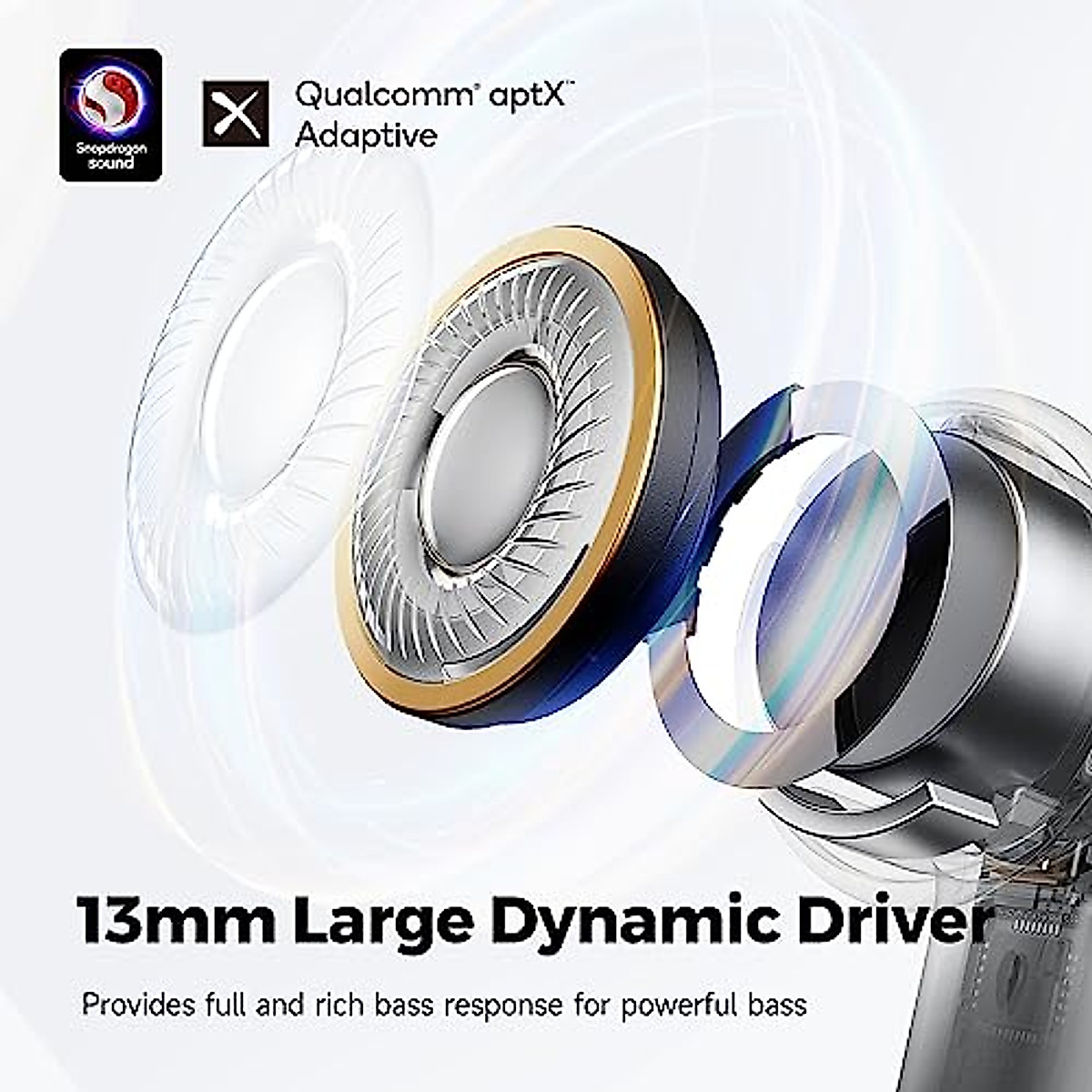 SoundPEATS Air4 Wireless Earbuds with Snapdragon Sound AptX Adaptive Lossless, QCC3071 Bluetooth 5.3 Earbuds with Boost Bass, Multipoint Connection, 6-Mic CVC, Low Latency, 26Hrs, IPX4 Rated