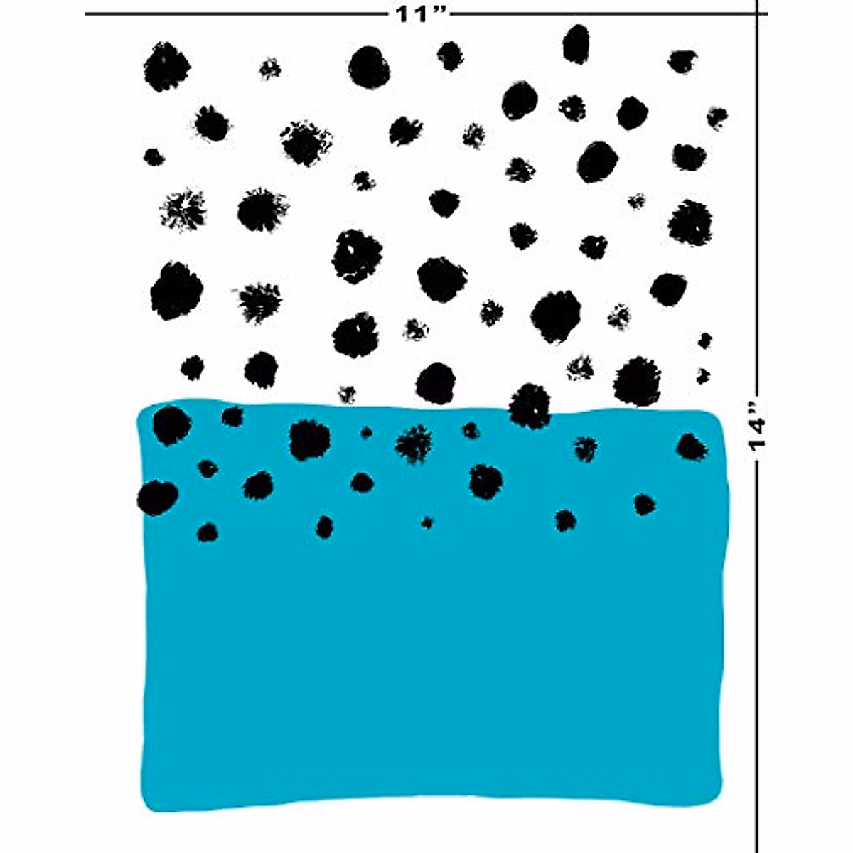 Modern Abstract Wall Art - Set of 3-11x14" UNFRAMED Prints - Geometric Contemporary Wall Decor - Scandinavian, Nordic, Mid Century Modern Decor - Yellow, Teal, Red, Orange Wall Prints