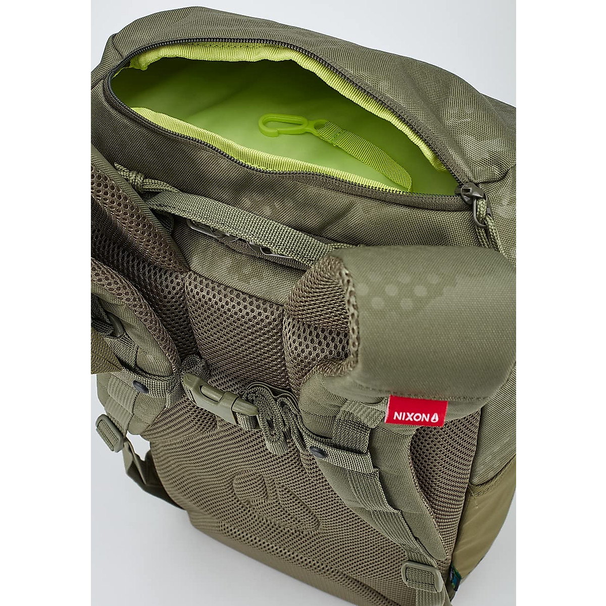 NIXON Hauler 25L Backpack - Olive Dot Camo - Made with REPREVE® Our Ocean™ and REPREVE® recycled plastics.