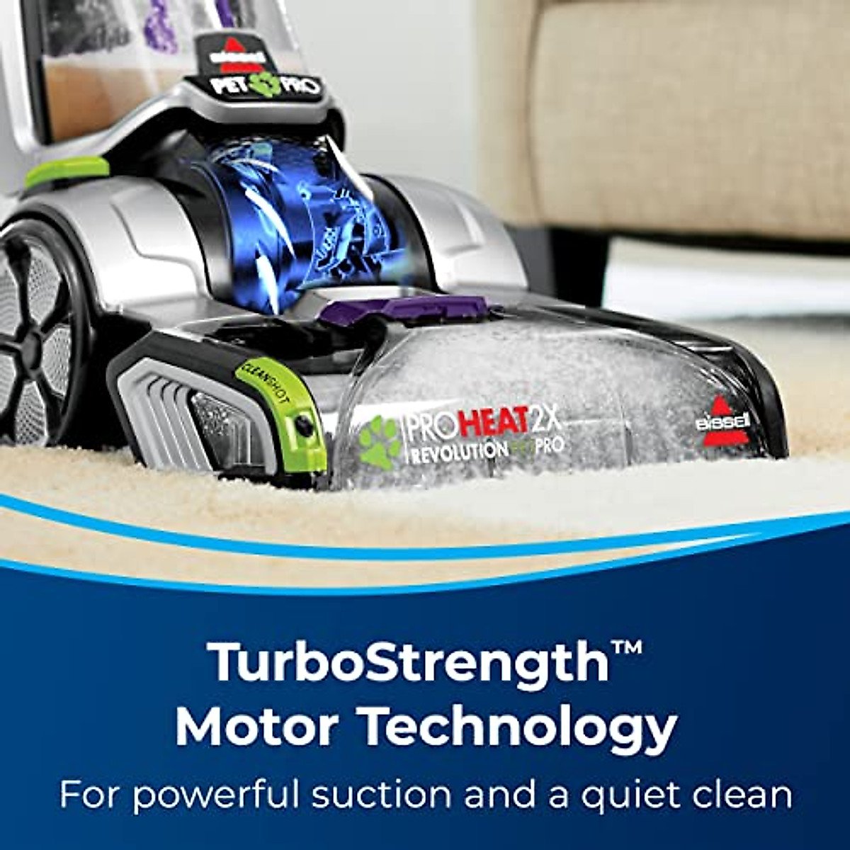 BISSELL ProHeat 2X Revolution Pet Pro Plus, 3588F, Upright Deep Cleaner