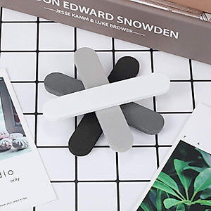 Geyoga Hat Size Reducer (48 Pieces, Black, White, Gray) - Soft EVA Foam Hats Tape for Tightening Men and Women's Hats & Caps, Adjustable Sweatband