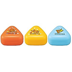 Rilakkuma ONIGIRI CASE SET (3Pcs) | Rice Ball Case | LS-2 ( Japanese Import )