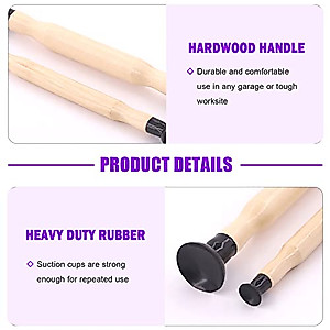 Swpeet 13Pcs Black Valve Spring Compressor Tools Assortment Kit, Including 5Pcs Pusher Adaptors,Extension Screws,Valve Lapper Set and Compression Bar for Motorcycle Car Small Engine Vehicle