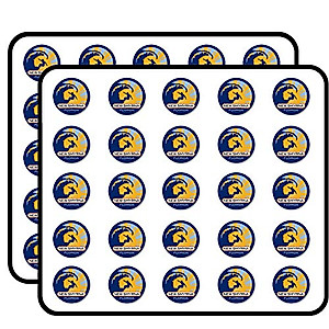 Round Surfer On Wave New Smyrna Florida (Surfing surf Beach) Sticker for Scrapbooking, Calendars, Arts, Kids DIY Crafts, Album, Bullet Journals 50 Pack