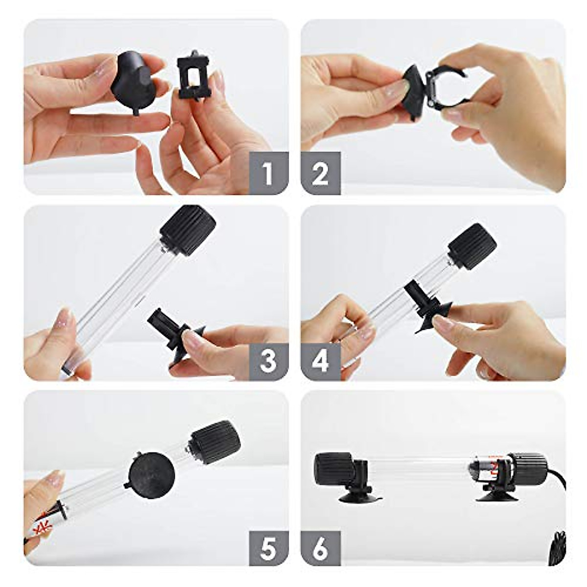 TAISHAN UV Sterilizer for Aquarium，13 W Fish Tank Clean Light with Timer,Aquarium Green Killing Machine Waterproof Clean Submersible Lamp for Pond,Swimming Pool,Indoor