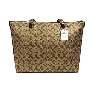 Coach Gllery Tote Shoulder Handbag (IM/Khaki/Saddle)