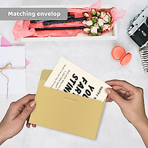 OfficeKolor Funny Birthday Card for Boyfriend Husband Girlfriend Wife Fiance, Your Farts Stink Birthday Card Him or Her, Humorous Happy Birthday Card Gifts for Women Men