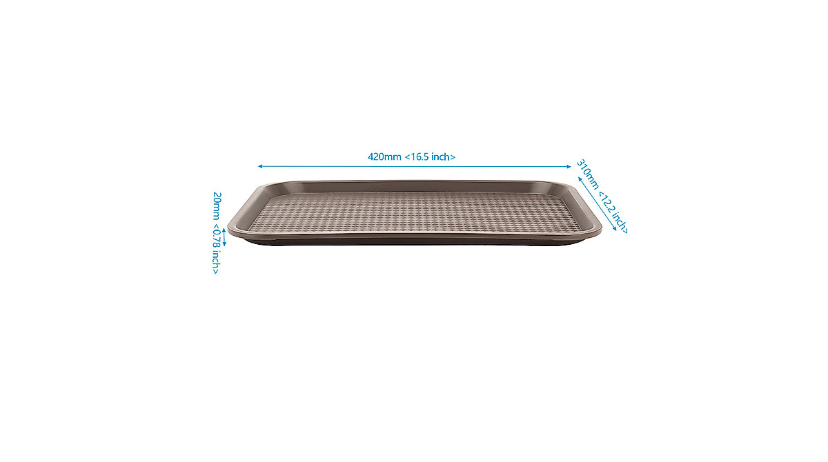 SEHOI Fast Food Tray 8 Pack - Durable & Stackable
