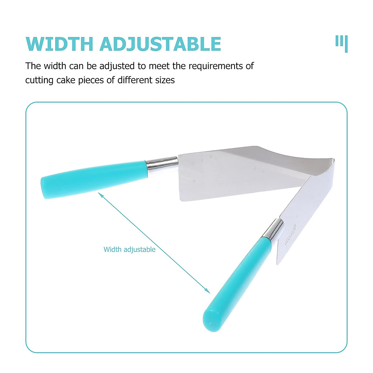 DOITOOL 2Pcs Cake Slicer Cutter Stainless Steel Cake Server Slicer Pie Knife, Cake Lifter Tools Professional Cake Knife Pastries Divider Cake Cut Clip