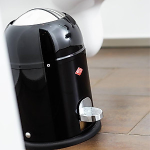 WESCO Waste Bin Mini Master 6 L Powder-Coated Sheet Steel, Black, 26,4x26,4x36 cm,