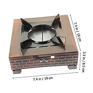 Unomor 3pcs hot pot stove barbecue stove titanium stove small burning stoves portable camping stove canned heat tea stove teapot warmer Stainless steel multifunctional furnace household