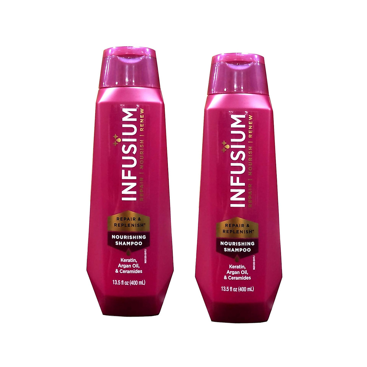 Infusium Shampoo Repair & Replenish 13.5 Ounce (400ml) (Pack of 2)