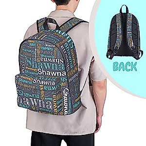 Vyacrtax Personalized Backpack for Boys Girls Kids, Custom School Bookbag, Customized Backpack with Name, Personalized Casual Bookbag for Camping School Travel Picnic