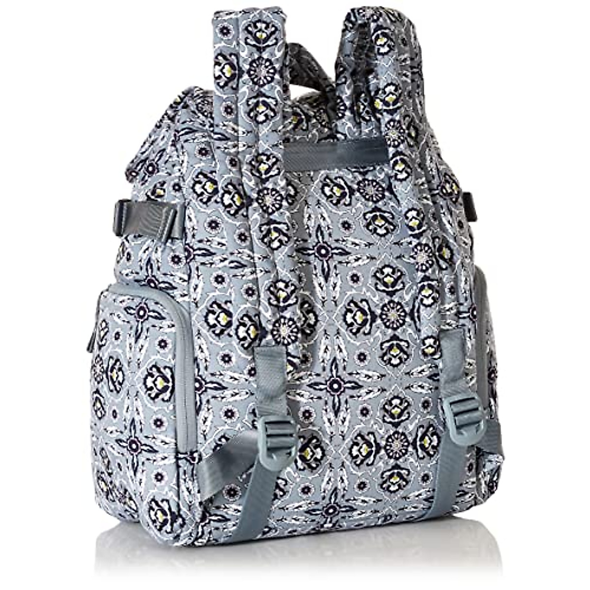 Vera Bradley Women's Cotton Utility Backpack, Plaza Tile - Recycled Cotton, One Size