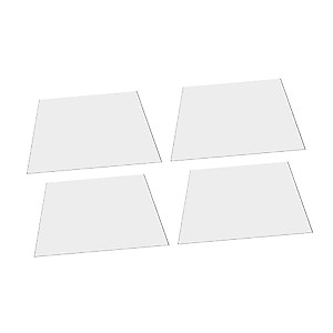 Garneck 4pcs Bedroom Mirror Full Length Wall Mirror Home Mirror Decoration Kids Room Mirror Home Decoration Self-Adhesive Wall Mirror Children's Room White Wall Sticker Student Glass