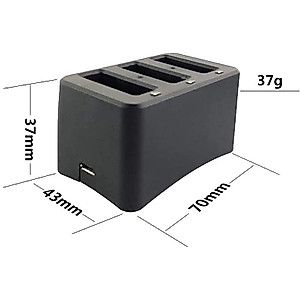 Accessories 2PCS 3.8V 1100mAh Lithium Battery with 3-in-1 Charger for DJI Tello Remote Control Drone