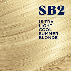 Clairol Nice'n Easy Permanent Hair Color, SB2 Ultra Light Cool Blonde, Pack of 1