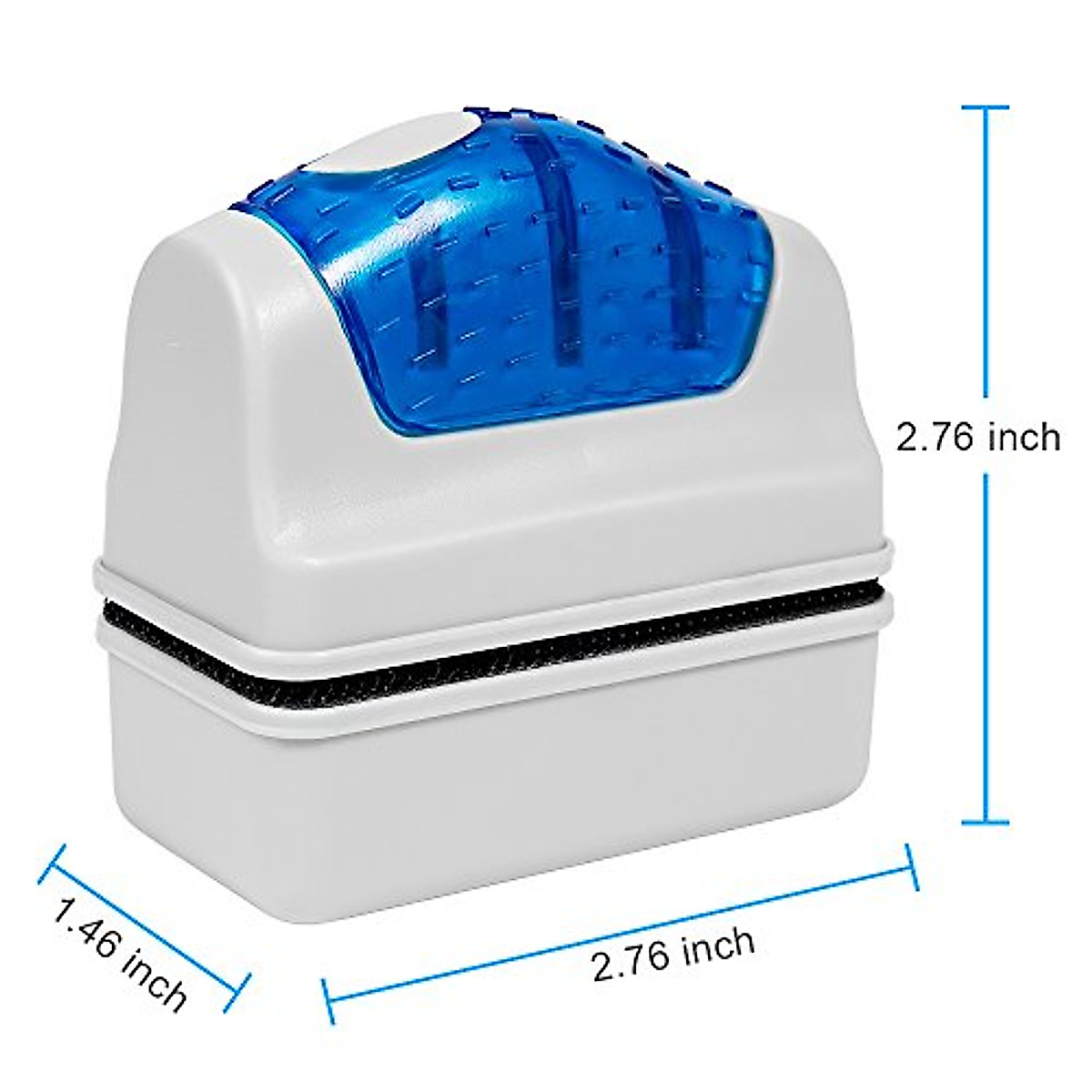 DaToo Aquarium Cleaner Fish Tank Glass Cleaner Algae Cleaner Scraper Magnetic Scrubber Algae Clean Brush, 2 Pcs, 1 Yr Warranty