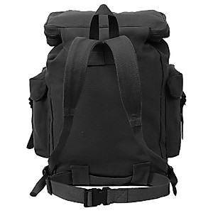 Black European Rucksack 20" x 13" x 7and half