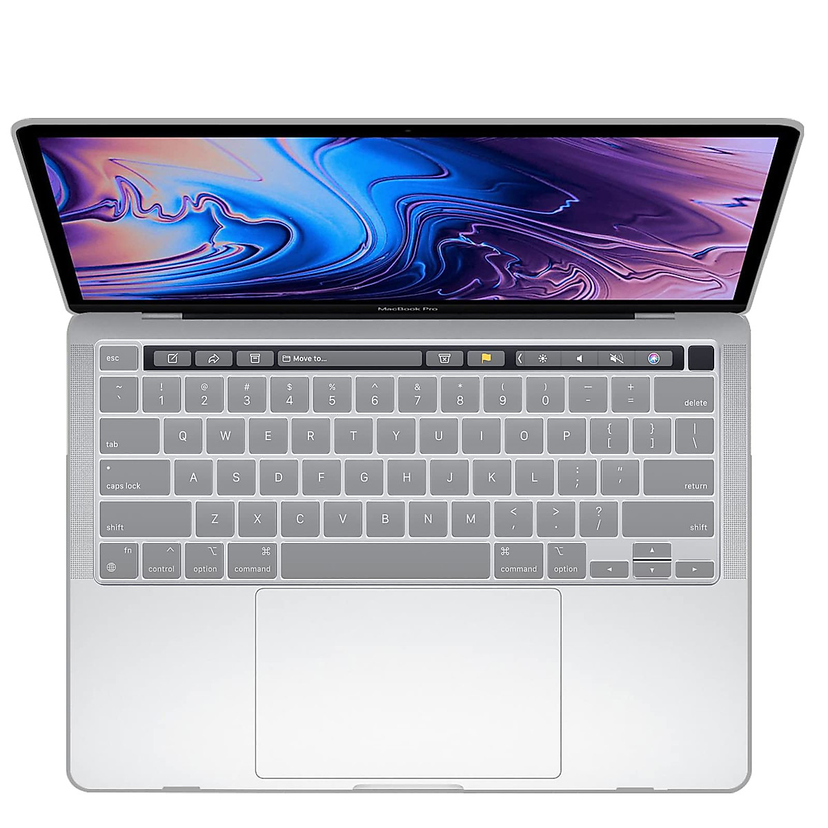 IBENZER Compatible with 2023 2022 M2 MacBook Pro 13 Inch Case 2021-2016 M1 A2338 A2289 A2251 A2159 A1989 A1706 A1708, Hard Shell Case & Keyboard Cover for Mac Pro 13, Crystal Clear, T13CYCL+1A