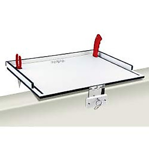 MAGMA Products, T10-310B Econo Mate Bait and Filet Table, White/Black, 20-Inch