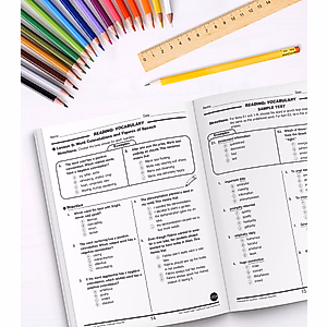 Spectrum Grade 6 Test Practice Workbooks, Ages 10 to 11, Math, Language Arts, and Reading Comprehension 6th Grade Test Practice, Reproducible Book, Vocabulary, Writing, and Math Practice - 160 Pages