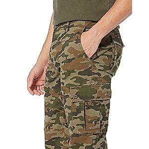 Amazon Essentials Men's Slim-Fit Stretch Cargo Pant (Available in Big & Tall), Green Camo, 30W x 30L
