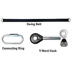 Tree Swing Single Disc Outdoor Climbing Rope Platform Carabiner Suitable for Kids/Playground/Backyard/Play,Yellow