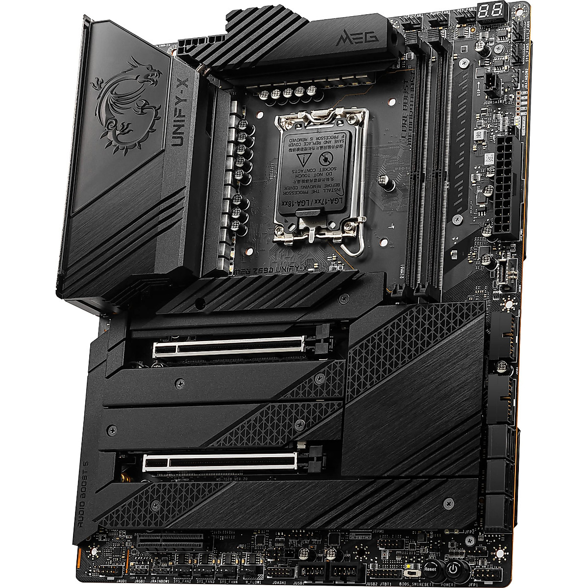 MSI MEG Z690 Unify-X Gaming Motherboard (ATX, 12th Gen Intel Core, LGA 1700 Socket, DDR5, PCIe 5, Dual 2.5G LAN, M.2 Slots, Wi-Fi 6E)