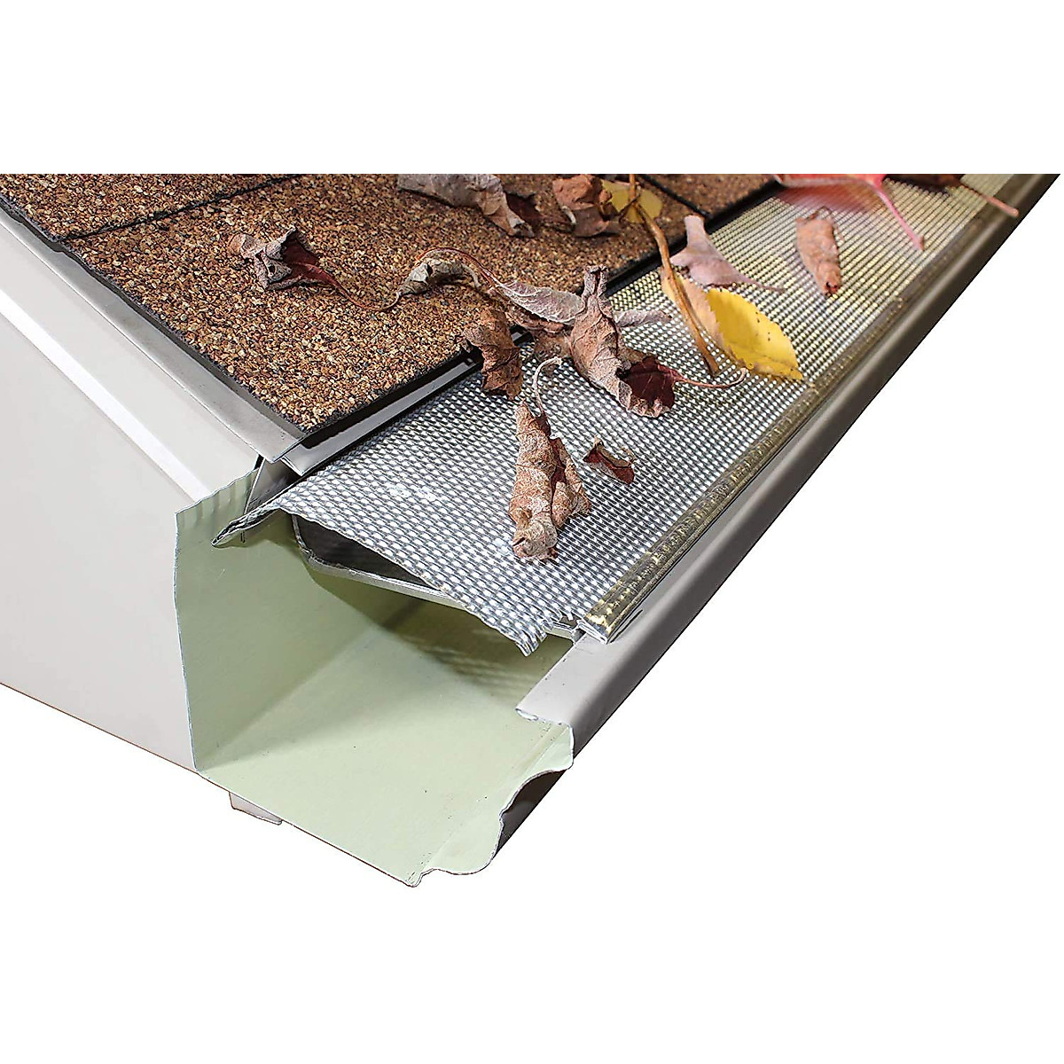 Aluminum 6" Speed Screen Leaf Guard for Gutters (200ft per box, Mill Finish) | Comes with Screws & Instructions | Easy DIY for Homeowners