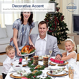 Royal Imports 3" x 6" Pillar Candles for Fall, Thanksgiving Holiday Décor, Rustic Farmhouse Wedding & Home Decoration, Unscented Dripless & Smokeless, Set of 6, Brown Autumn Ombre Wax